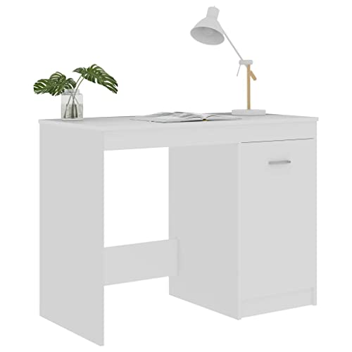 WIFESE Desk 39x20x30 in Computer Desk Desks for Bedrooms Work Desk Computer Table Desk Table Home Desk Office Desk Small Desk Modern Desk Long Desk Simple Desk Vanity Table Wood Desk White Desk