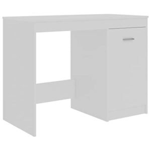 WIFESE Desk 39x20x30 in Computer Desk Desks for Bedrooms Work Desk Computer Table Desk Table Home Desk Office Desk Small Desk Modern Desk Long Desk Simple Desk Vanity Table Wood Desk White Desk