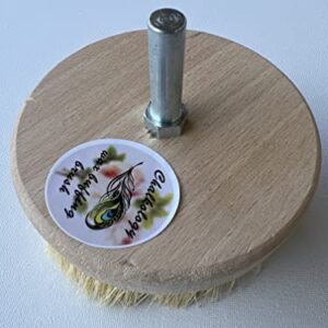 Wax Buffing Brush Drill, 4" Wide Chalk and Wax Buffing Brush. Best Buffing Chalk paint wax buffer. Drill Attachment.