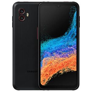 samsung galaxy xcover6 pro 5g | rugged (ip68 rated) unlocked (verizon, at&t, t-mobile, us cellular) | dual sim (1 nano + 1 esim) | 128gb | us version (2022 model) | black (sm-g736uzkexaa)