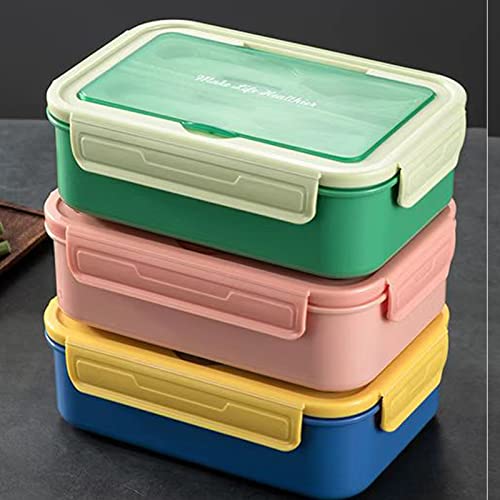 Tinaforld 1400ML Bento box for Adults, Insulated Bento Box Adult Lunch Box with Built-in Utensils, knife and fork, Leakproof, Durable, BPA-Free and Food-Safe Materials