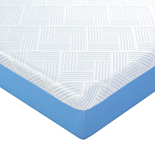 Olee Sleep 10 Inch Cool Silk Gel Memory Foam Mattress, Full