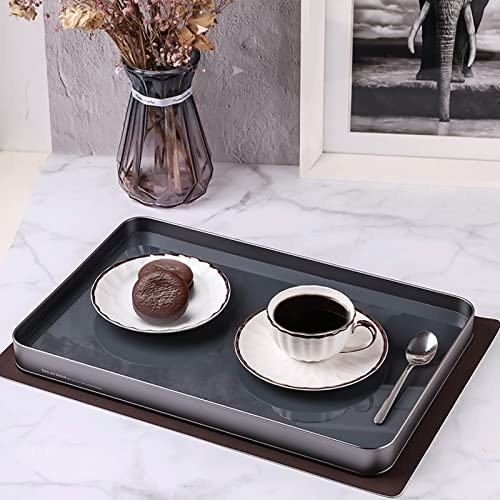 Serving Trays Tray Rectangular Tray Glass Tray Multifunctional Tray Suitable for Food Pantry Home Decoration Elegant Decorative Tray (Size : B)