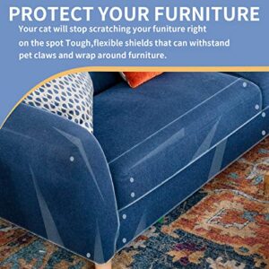 Cat Scratch Furniture Protector, Anti Scratch Furniture Protector, Couch Protector, 6pack 17 X 12 Inches & 2pack 17 X 6 Inches Furniture Protectors from Cats