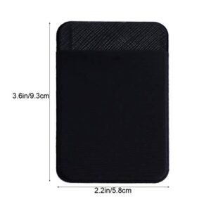 Mikikit Phone Wallet Phone Wallet Phone Wallet Phone Wallet 2pcs Self with Black Back Pocket Adhesive Holder Cell Patch Pu Cover Phone Wallet