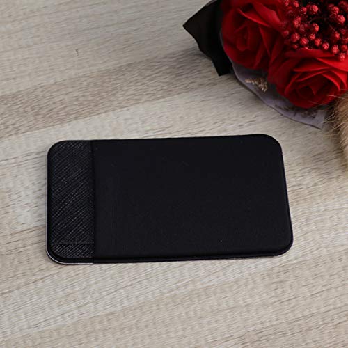 Mikikit Phone Wallet Phone Wallet Phone Wallet Phone Wallet 2pcs Self with Black Back Pocket Adhesive Holder Cell Patch Pu Cover Phone Wallet