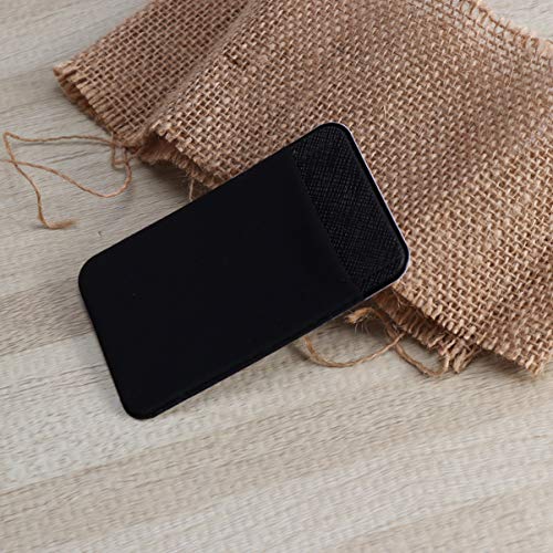 Mikikit Phone Wallet Phone Wallet Phone Wallet Phone Wallet 2pcs Self with Black Back Pocket Adhesive Holder Cell Patch Pu Cover Phone Wallet