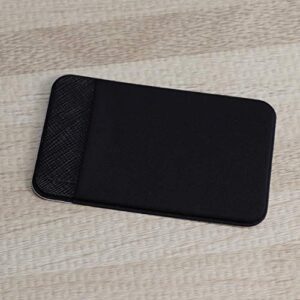 Mikikit Phone Wallet Phone Wallet Phone Wallet Phone Wallet 2pcs Self with Black Back Pocket Adhesive Holder Cell Patch Pu Cover Phone Wallet