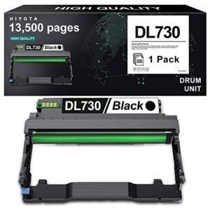 hiyota dl-730 dl730 black drum unit compatible dl 730 drum unit replacement for pantum v4w56a m15dw v3t76a m29dw v3t76a m25dw series printer (dl730 1pk) - toner not include