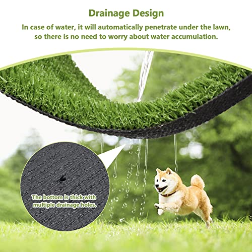 Loytryal 39.4 x 31.5 Inches Fake Grass Pee for Dogs Artificial Grass Rug Turf for Puppy Potty Training Washable Grass Mat Pee Grass for Dog Potty Tray