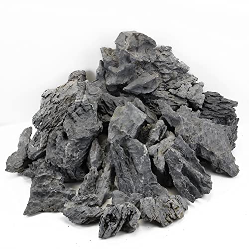 Natural Seiryu Rock Stone, Dragon Stone, Suitable for Aquarium Landscaping Models and Fish Tank Decoration, Reptile and Amphibian enclosures - 11 lbs.