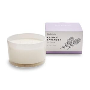 sur la table french lavender candle, purple