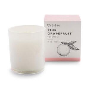 sur la table pink grapefruit candle