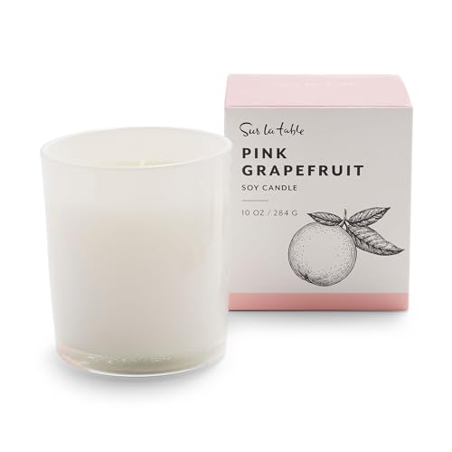 Sur La Table Pink Grapefruit Candle