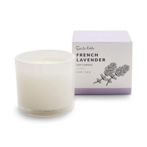 sur la table french lavender candle