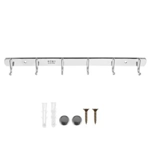 TEHAUX 3pcs Metal Robes, Decorative Hook Organizer with Hook, Hanger Home Holder Duty Key Towels Rail Wall Hooks Stainless Coffee Practical Bathroom Hats, Mounted Clothes Steel