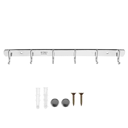 TEHAUX 3pcs Metal Robes, Decorative Hook Organizer with Hook, Hanger Home Holder Duty Key Towels Rail Wall Hooks Stainless Coffee Practical Bathroom Hats, Mounted Clothes Steel