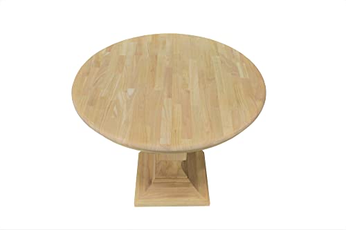 BingLTD - 36" D x 29" H Chelsea Round Dining Table (TT3601 / WH-Chelsea28-UNF)