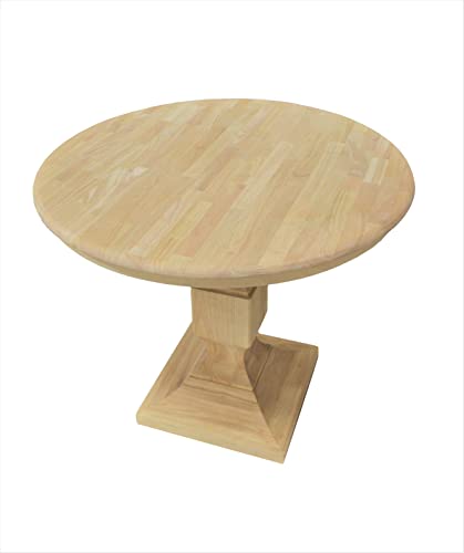 BingLTD - 36" D x 29" H Chelsea Round Dining Table (TT3601 / WH-Chelsea28-UNF)