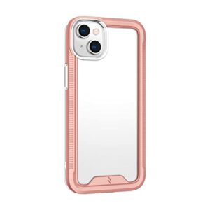 Zizo ION Series for iPhone 14 (6.1) Case - Military Grade Drop Tested with Tempered Glass Screen Protector - Rose Gold