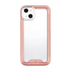 Zizo ION Series for iPhone 14 (6.1) Case - Military Grade Drop Tested with Tempered Glass Screen Protector - Rose Gold