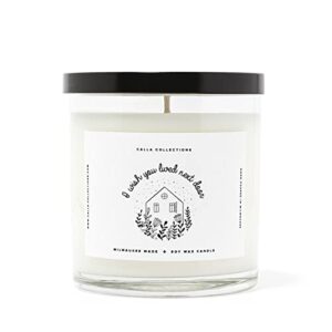 Scented Candles for Friends, Natural Soy Wax Candles for Home, Relaxing Aromatherapy, Lavender Lemongrass Essential Oils, Long Lasting Candle Burns for 75 Hours, Friendship Gifts Made in The USA