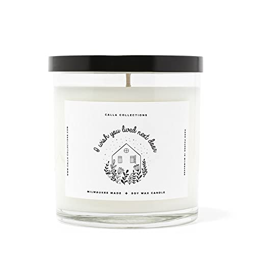 Scented Candles for Friends, Natural Soy Wax Candles for Home, Relaxing Aromatherapy, Lavender Lemongrass Essential Oils, Long Lasting Candle Burns for 75 Hours, Friendship Gifts Made in The USA