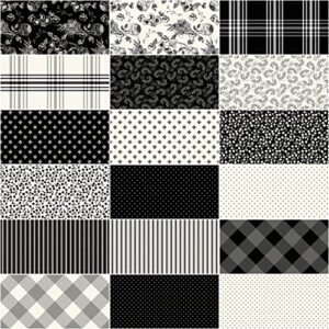 My Mind's Eye Fleur Noire Rolie Polie 40 2.5-inch Strips Jelly Roll Riley Blake Designs RP-12520-40