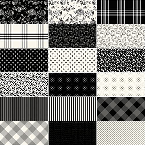 My Mind's Eye Fleur Noire Rolie Polie 40 2.5-inch Strips Jelly Roll Riley Blake Designs RP-12520-40