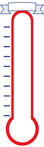 Fundraising Thermometer Chart Goal Tracker