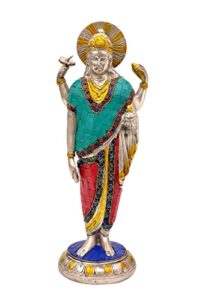 amazon brand - umi dhanvantri dhanvantari god idol statue inlay work (height 18.5 inch)