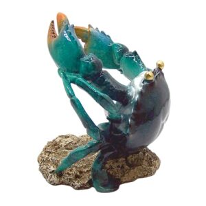 crab wine bottle holder, nautical décor, freestanding tabletop decoration, 7 inches