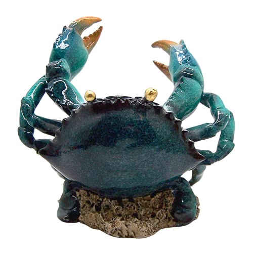 Crab Wine Bottle Holder, Nautical Décor, Freestanding Tabletop Decoration, 7 Inches