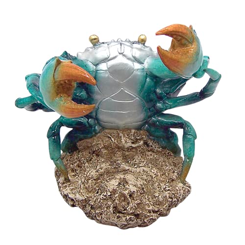 Crab Wine Bottle Holder, Nautical Décor, Freestanding Tabletop Decoration, 7 Inches