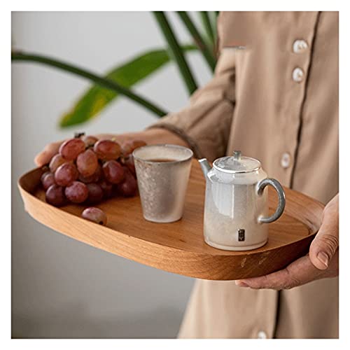 Serving Trays Serving Tray Wood Butler Breakfast Tray, Party Platter Decorative Tea Tray for Kitchen Bathroom Living Room Bedroom and Outdoors Elegant Decorative Tray