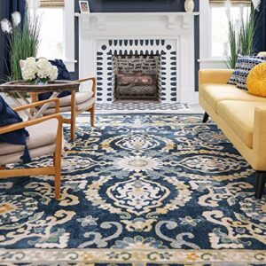 simply southern cottage bistineau area rug, 8' x 10', blue