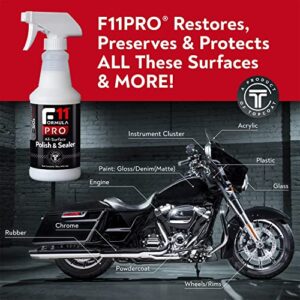 TopCoat F11PRO Starter Kit - F11PRO Kit with 16-Ounce Spray, 2-Ounce Travel Bottle, and 2 Microfiber Towels - Advanced Water-Based Alternative to Ceramic Coating - Scratch Remover - Car Wax Polish