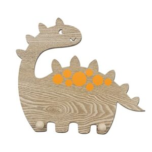 jfbav coat rack hook, decorative wooden animal dinosaur wall hook for kids bedroom, nursery, hallway home decor