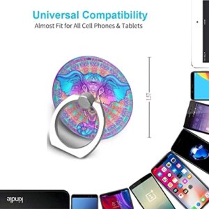 Cell Phone Ring Holder Stand, Lightweight and Convenient 360 Degree Rotation Universal Smartphone Round Ring Holder, Compatible with Smartphones and Tablets (Camouflage Elephant)