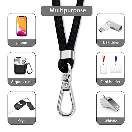 NITITOP Cell Phone Lanyard，Phone Strap，Lanyard with Adjustable Nylon Neck Strap for Crossbody Or Hanging Around The Neck with 2PC Patchs-Wine Red