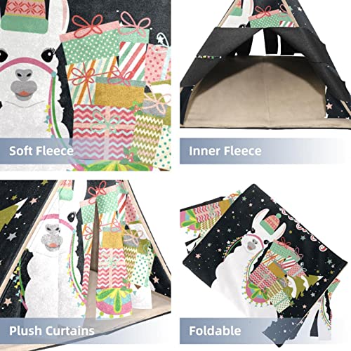 enheng Small Pet Hideout Cute Alpaca Carrying Hamster House Guinea Pig Playhouse for Dwarf Rabbits Hedgehogs Chinchillas