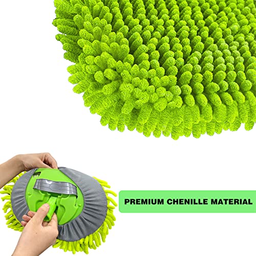 Tidy Monster Microfiber Car Wash Brush Mop Kit Mitt Sponge with Long Handle Car Cleaning Supplies Kit Duster Washing Car Tools Accessories