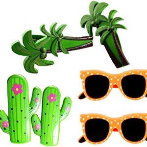 3 Set (6 Ct) Coconut, Cactus, Sunglasses Beach Towel Clips Jumbo Size for Beach Chair, Cruise Beach Patio, Pool Accessories, Household Snacks Clip, Baby Stroller Clips by C&H Solutions