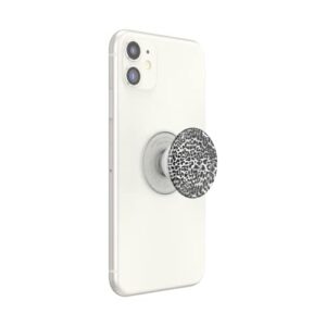 PopSockets Plant-Based Phone Grip with Expanding Kickstand, Eco-Friendly PopSockets for Phone - Translucent Black Leopard