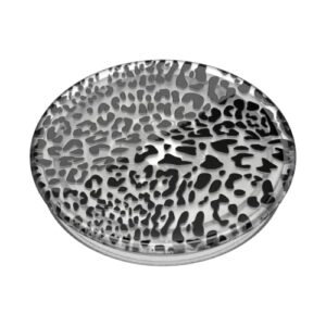 PopSockets Plant-Based Phone Grip with Expanding Kickstand, Eco-Friendly PopSockets for Phone - Translucent Black Leopard