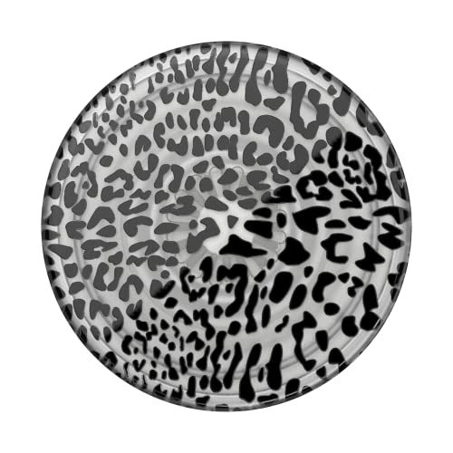 PopSockets Plant-Based Phone Grip with Expanding Kickstand, Eco-Friendly PopSockets for Phone - Translucent Black Leopard