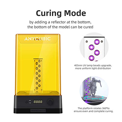 ANYCUBIC Resin 3D Printer Bundle, Photon D2 and Wash and Cure 2.0