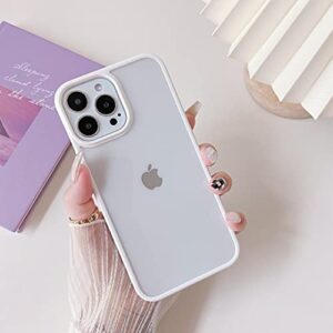 ZTOFERA Crystal Clear Case for iPhone 14 Pro Max 6.7",Cute Girls Transparent Soft Ultra Slim Anti-Scratch Bumper Protective Cover for iPhone 14 Pro Max White