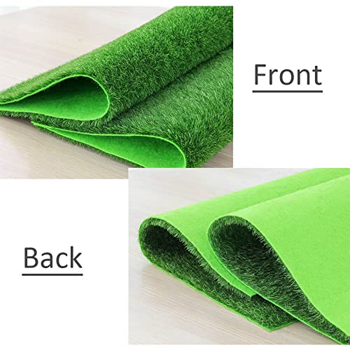 4Pcs Chicken Nesting Box Pads, Artificial Grass Rug Carpets Nest Box Bedding for Chicken Coop Pet (12*12 inch)