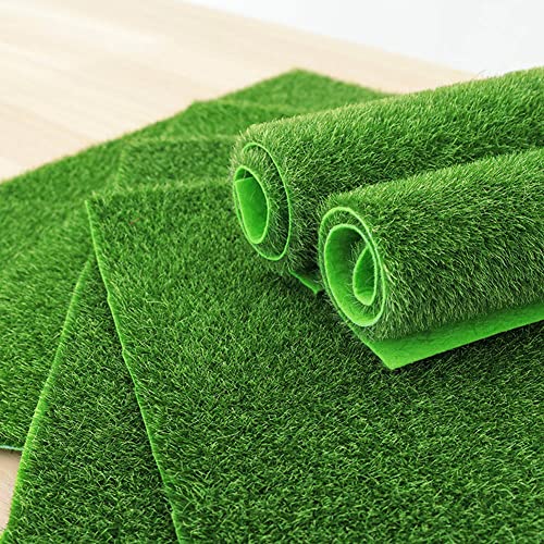 4Pcs Chicken Nesting Box Pads, Artificial Grass Rug Carpets Nest Box Bedding for Chicken Coop Pet (12*12 inch)